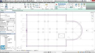 صفر تا صد آموزش رویت استراکچر Revit Structure slab grade • تری دی مکس فارسی